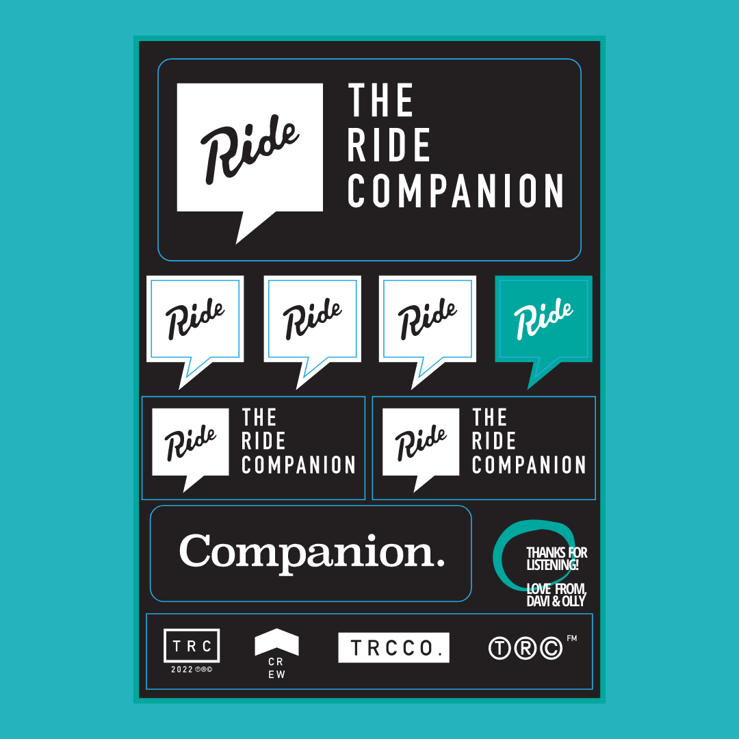 TRC A5 Sticker Sheet – The Ride Companion
